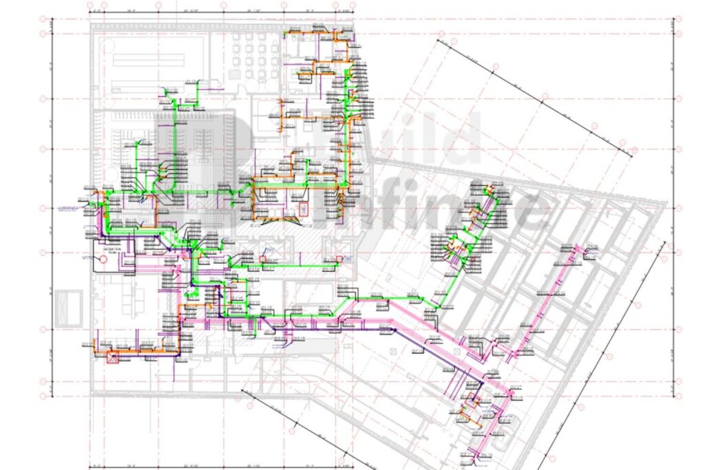 Plumbing Shop Drawings Services - Plumbing Plan Drawing